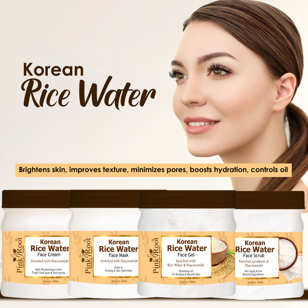 Korean Glass Skin Rice Water Facial Kit | Brightening, Hydrating & Nou ...